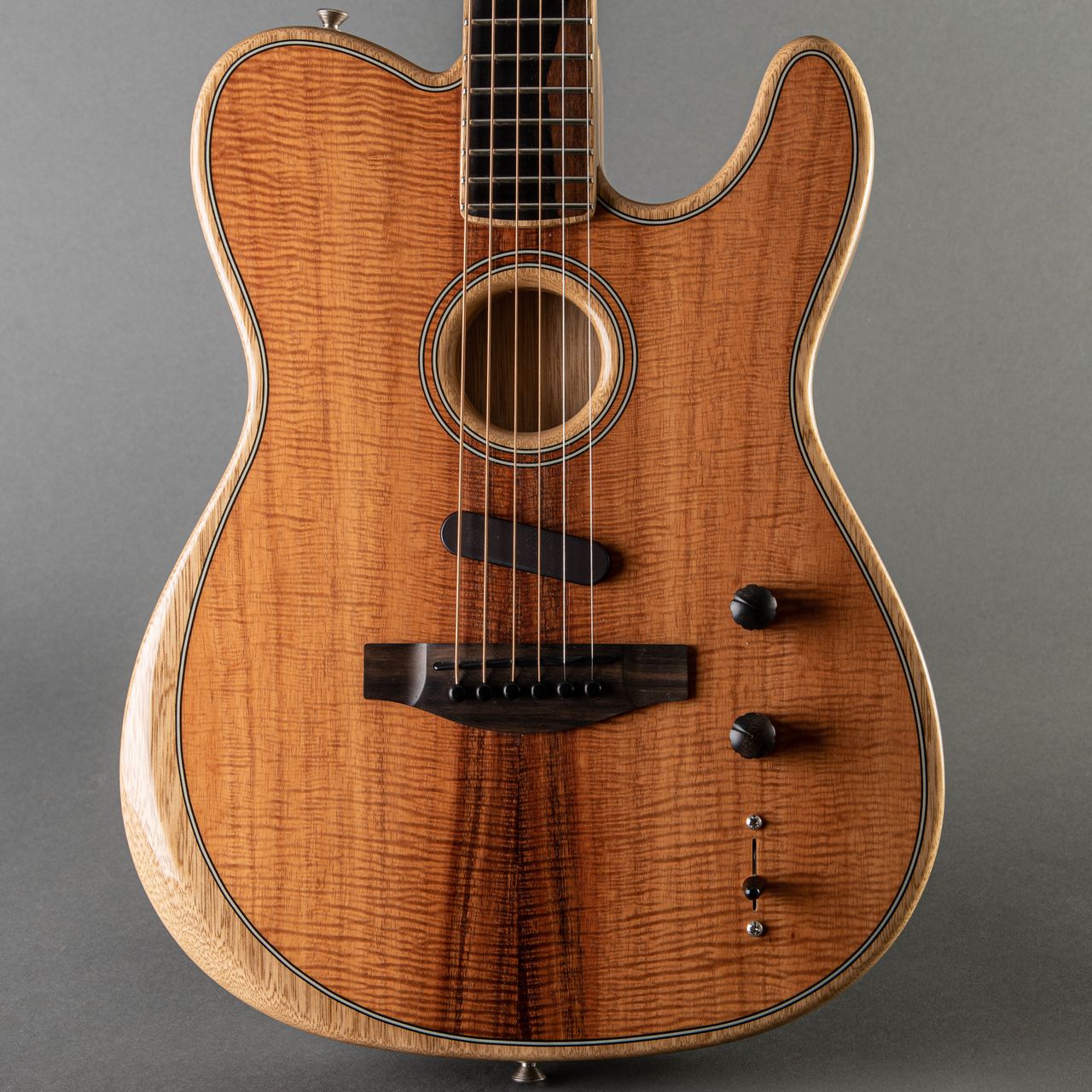 Carter Vintage - Fender Acoustasonic Telecaster Koa & Korina 2019 ...