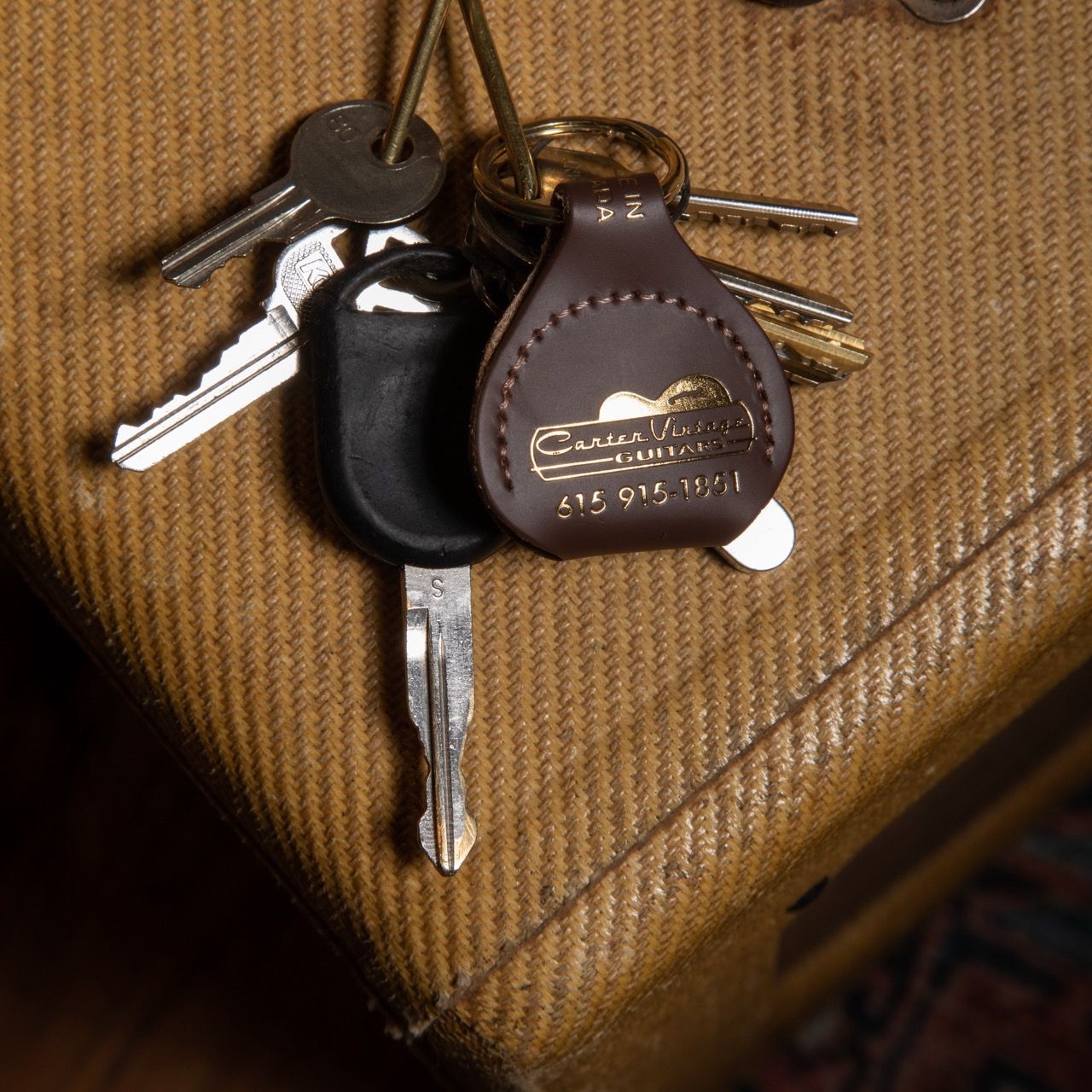 Carter Vintage - Carter Vintage Pick Holder Keychain - Brown | Carter ...