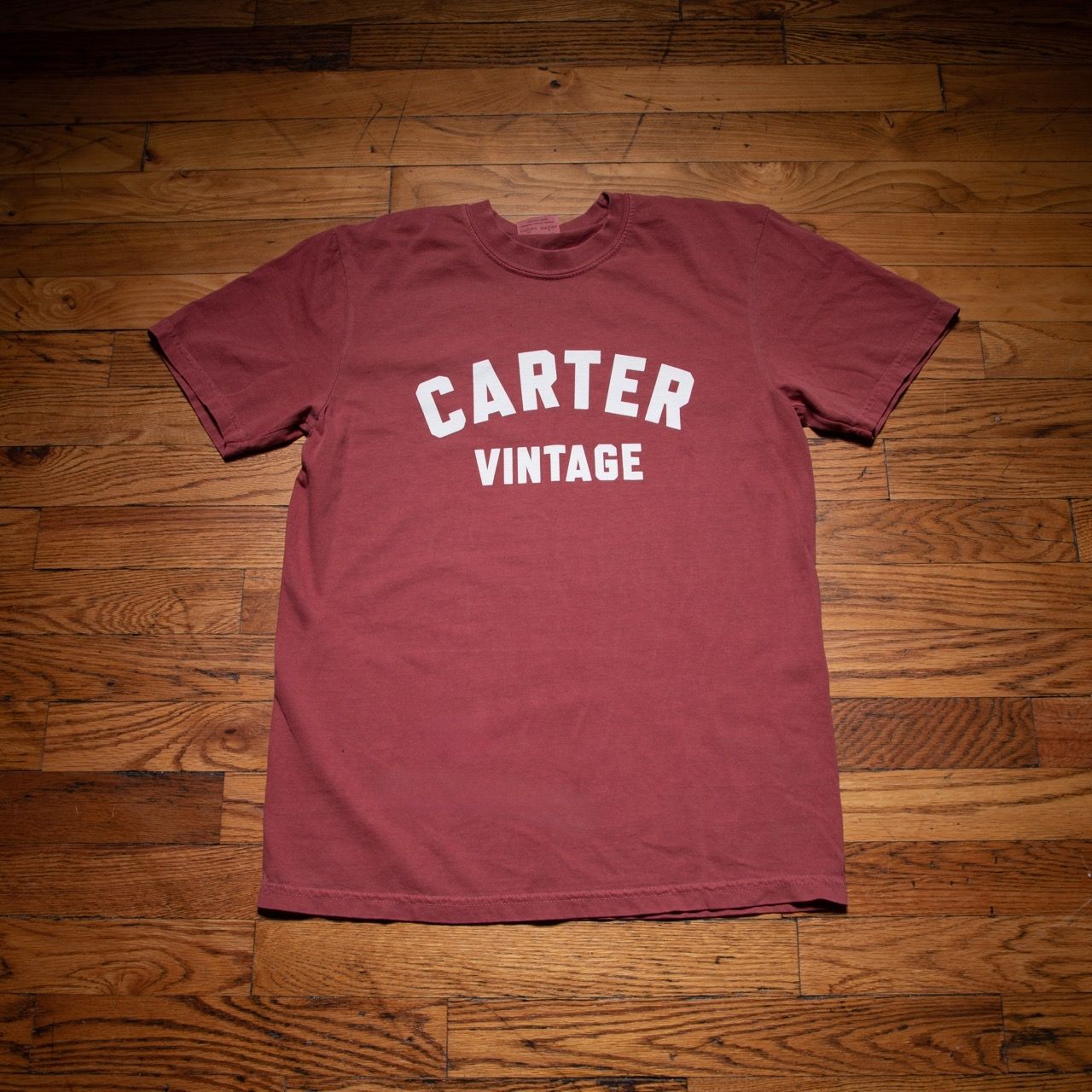 Carter Vintage - Carter Vintage Block Logo T-Shirt - Red | Carter ...