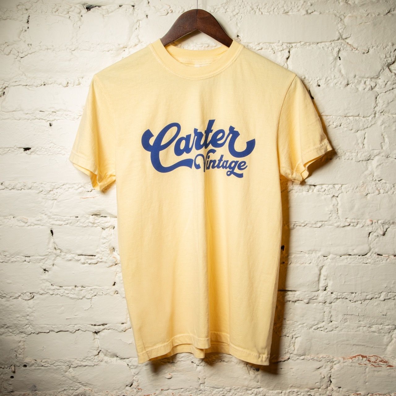 Carter Vintage - Carter Vintage Butter Cursive Tee | Carter Vintage Guitar
