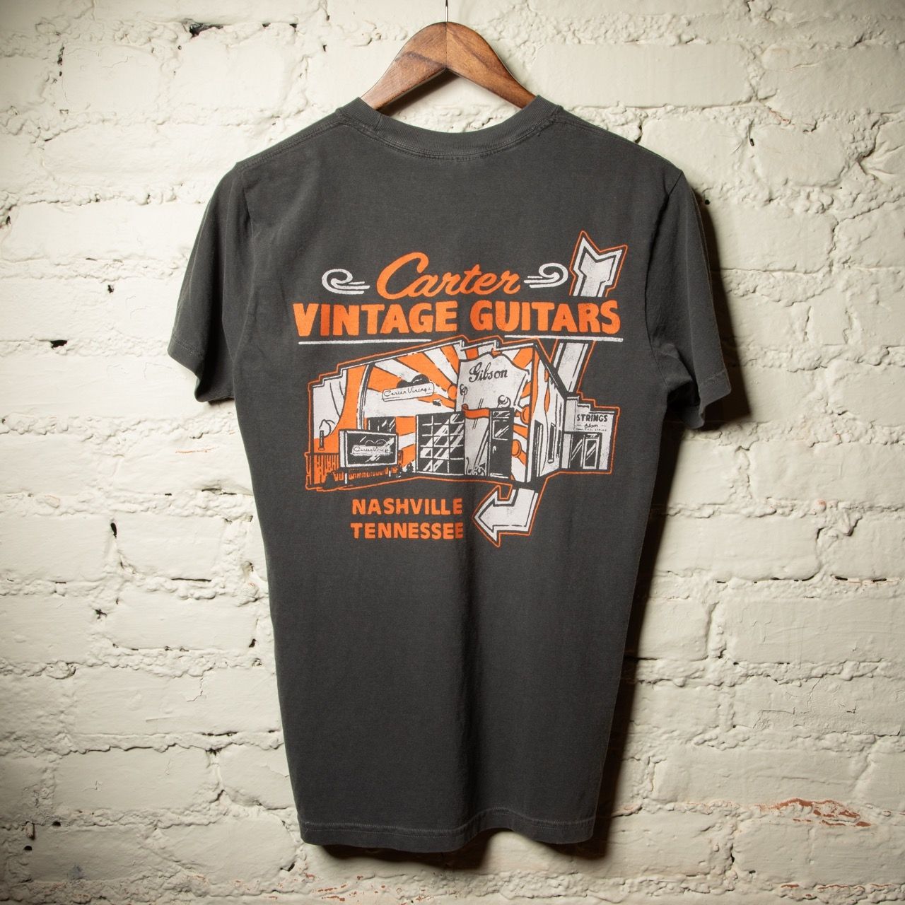 Carter Vintage - Carter Vintage Guitars Black and Orange Mural Tee ...