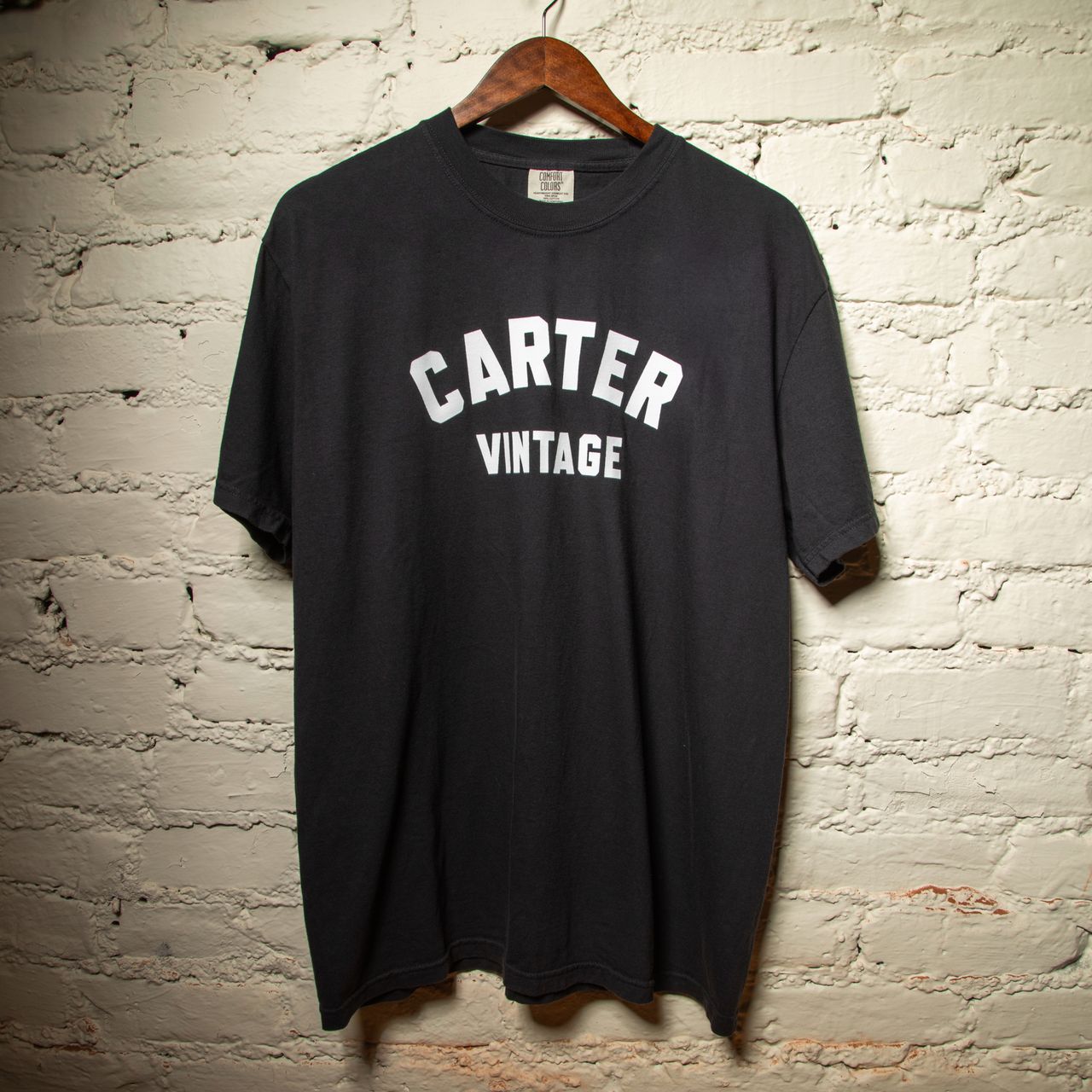 Carter Vintage - Carter Vintage Block Logo T-Shirt - Black | Carter ...