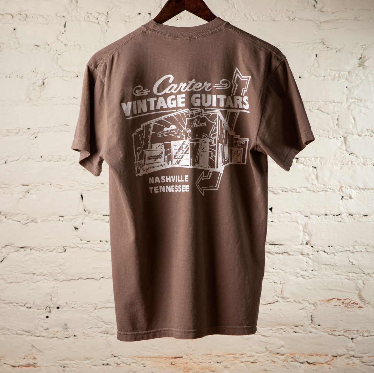 Carter Vintage - Carter Vintage Espresso Mural Tee | Carter Vintage Guitar