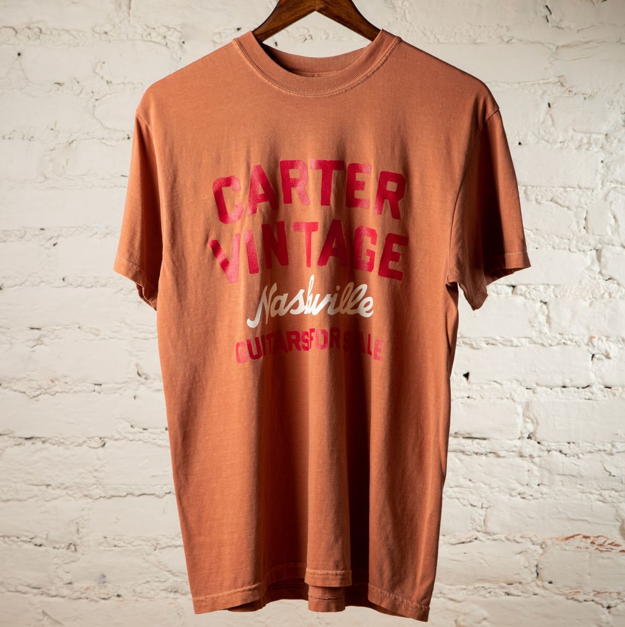 Carter Vintage - Carter Vintage Orange \"Guitars For Sale\" Tee ...