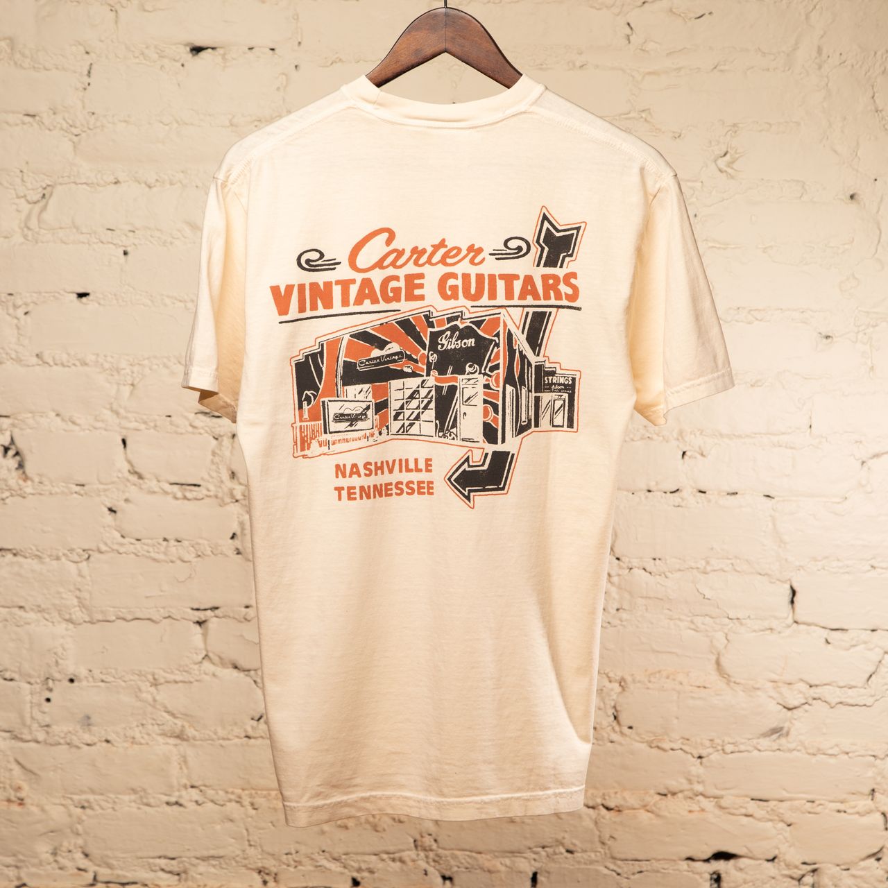 Carter Vintage - Carter Vintage Ivory Mural Tee | Carter Vintage Guitar