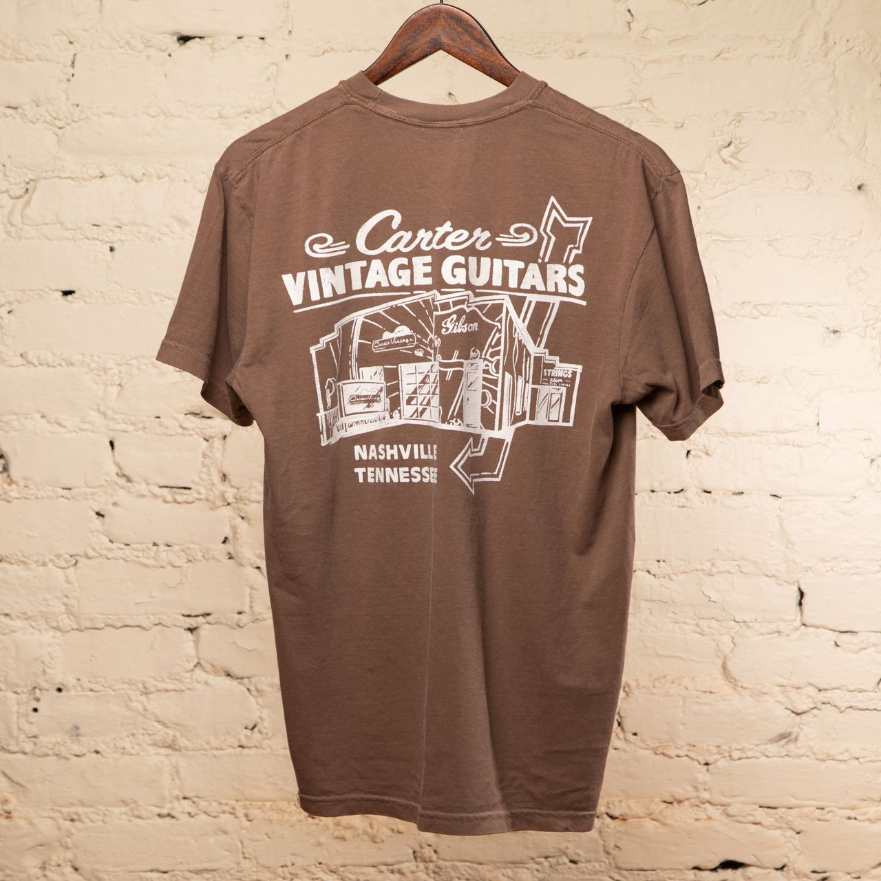 Carter Vintage - Carter Vintage Espresso Mural Tee | Carter Vintage Guitar